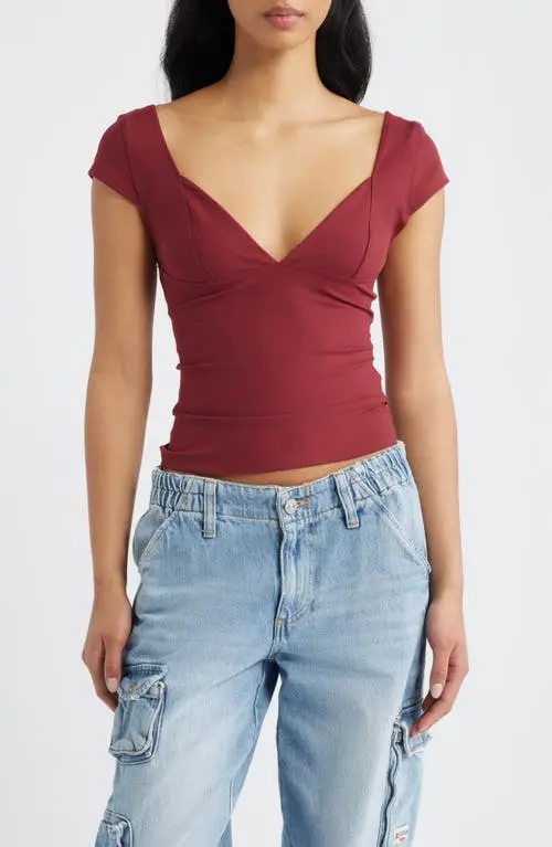Free People Duo Corset Top - Pomegranate