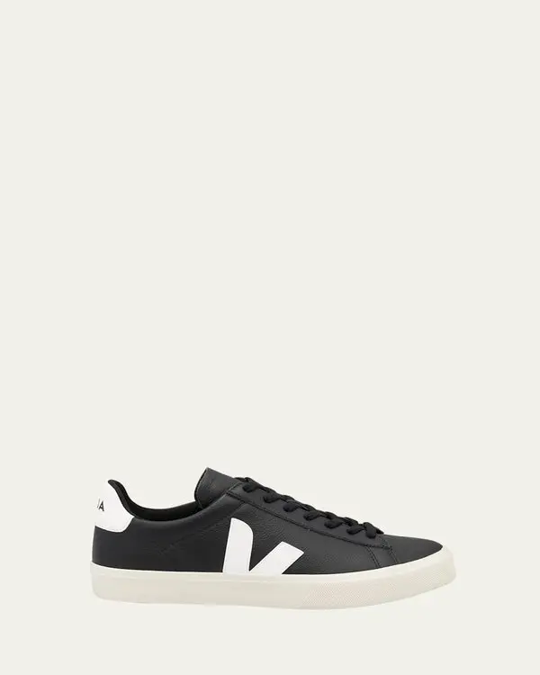 VEJA Campo Easy Two-tone Leather Sneakers - Black/white