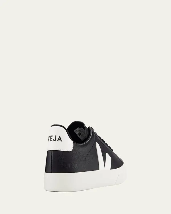 VEJA Campo Easy Two-tone Leather Sneakers - Black/white