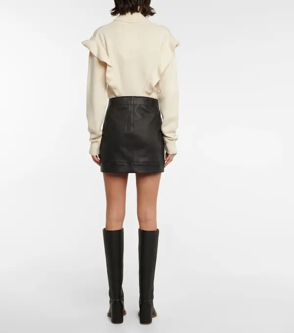 Stouls Linette Leather Mini Skirt