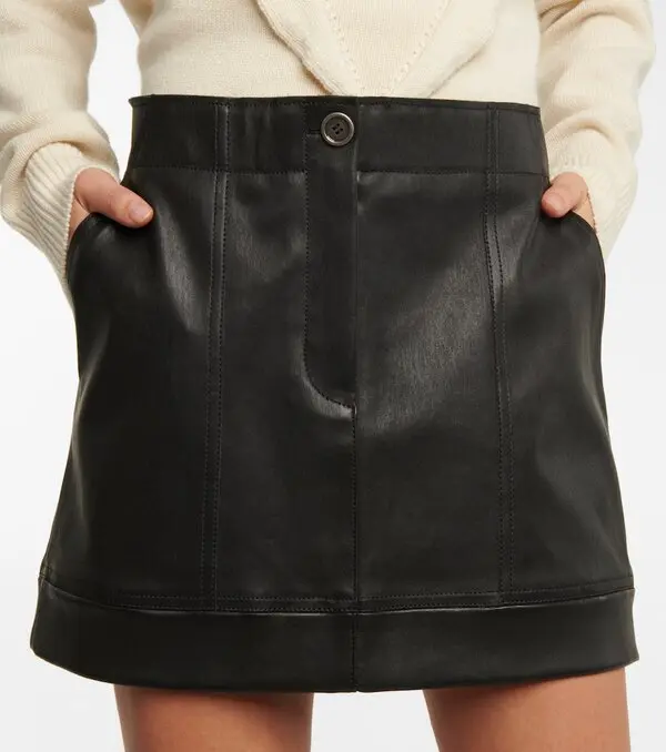 Stouls Linette Leather Mini Skirt