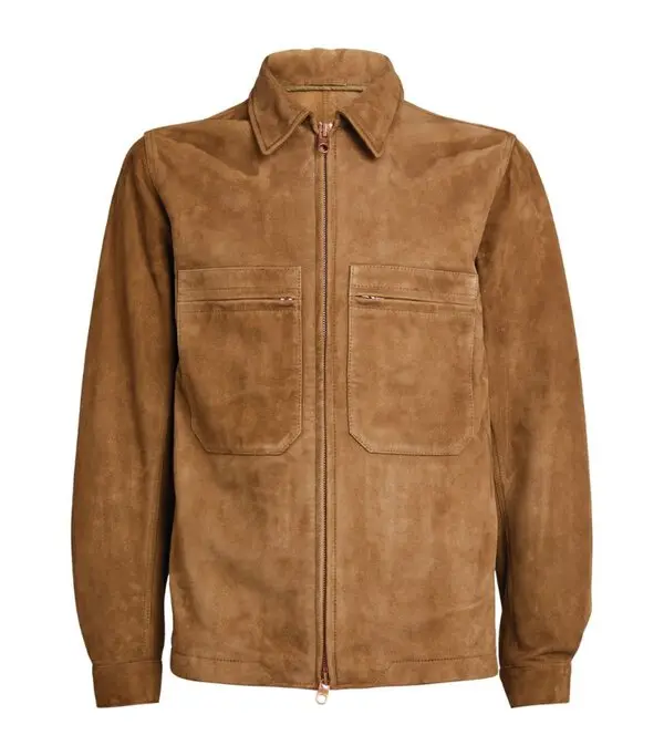 Private White V.c. Suede Bomber Jacket