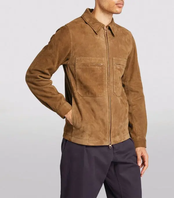 Private White V.c. Suede Bomber Jacket