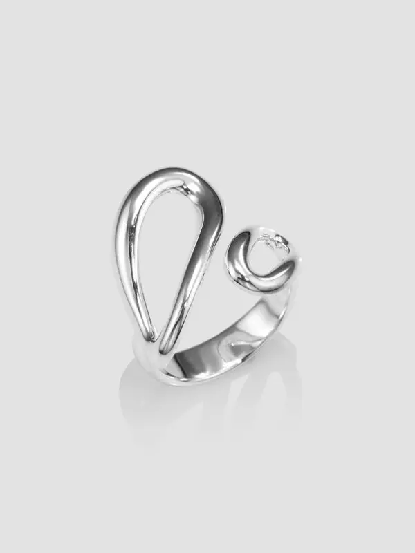 Ippolita Classico Sterling Smooth Cherish Bypass Ring - Silver