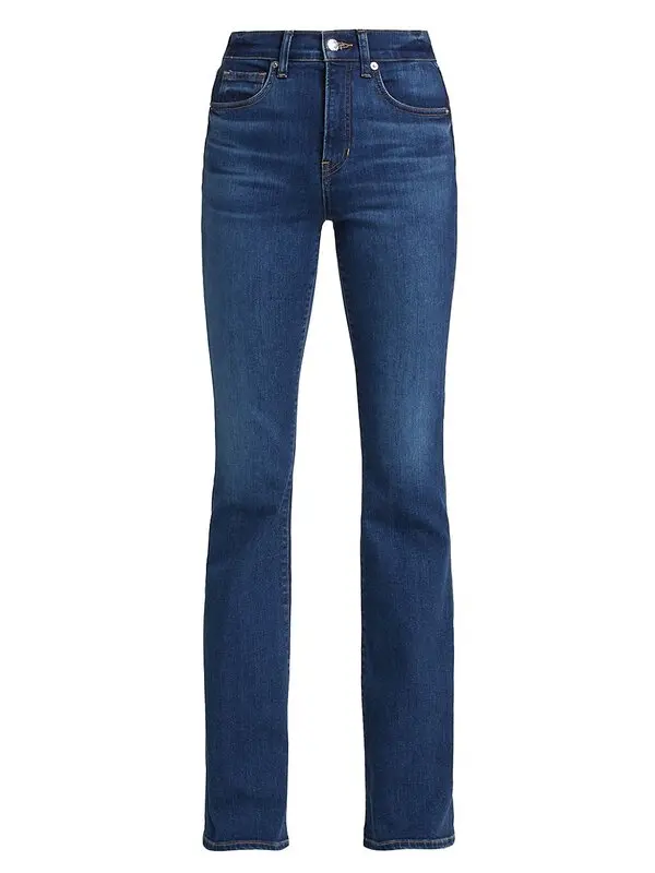 Veronica Beard Beverly High-rise Skinny Flared Jeans - Bright Blue
