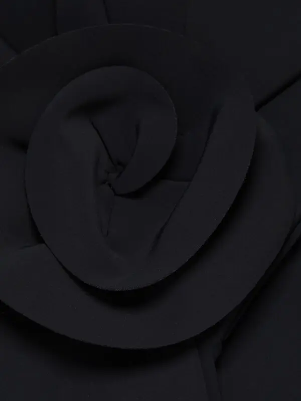 Chiara Boni La Petite Robe Hebe Strapless Ruffle Gown - Black