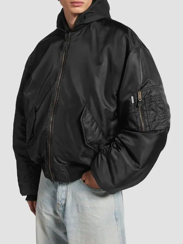 Balenciaga Hooded Bomber Jacket