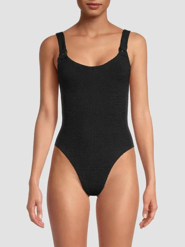 Hunza G Domino One-piece Swimsuit - Black