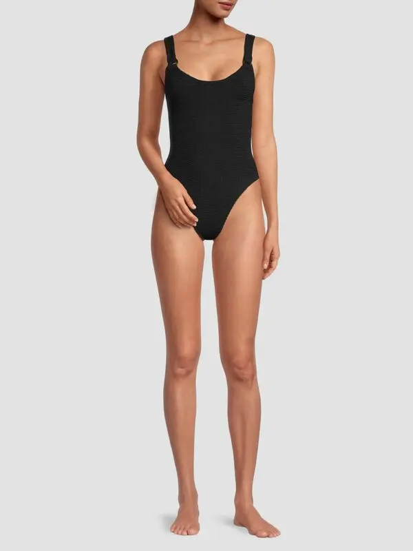Hunza G Domino One-piece Swimsuit - Black