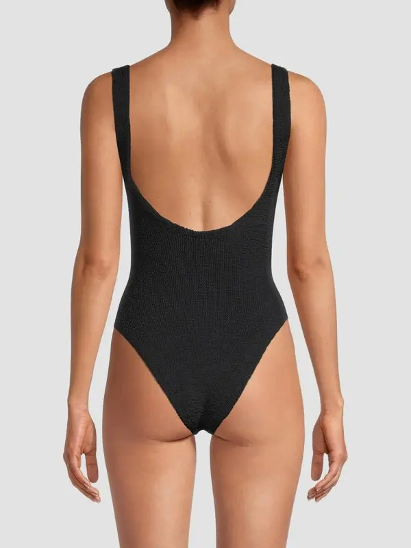 Hunza G Domino One-piece Swimsuit - Black