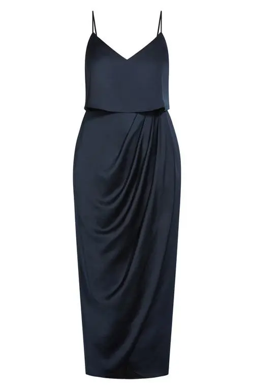 City Chic Frill Midi Dress