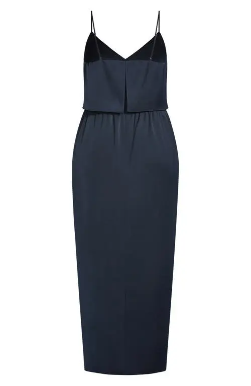 City Chic Frill Midi Dress