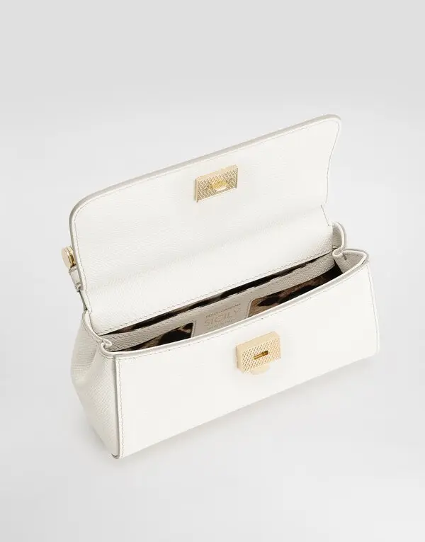 Dolce & Gabbana Mini Sicily Handbag - White