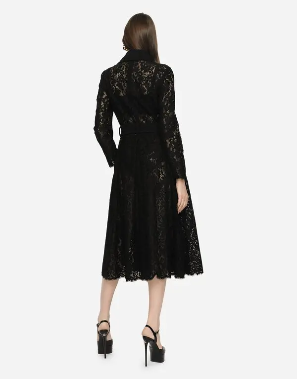 Dolce & Gabbana Cordonetto Lace And Crepe Coat