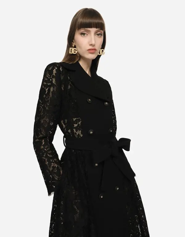 Dolce & Gabbana Cordonetto Lace And Crepe Coat