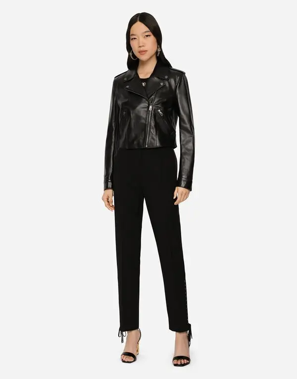 Dolce & Gabbana Leather Biker Jacket