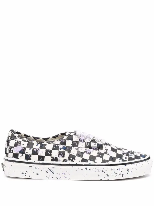 VANS Sk8 Checkerboard Sneakers - Black