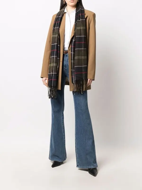 Barbour Tartan Scarf And Hat Set - Blue