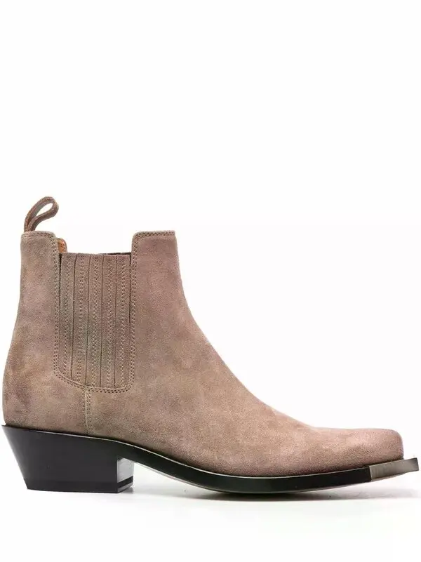 BUTTERO® Square-toe Ankle Boots - Neutrals