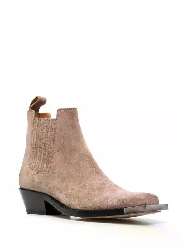 BUTTERO® Square-toe Ankle Boots - Neutrals
