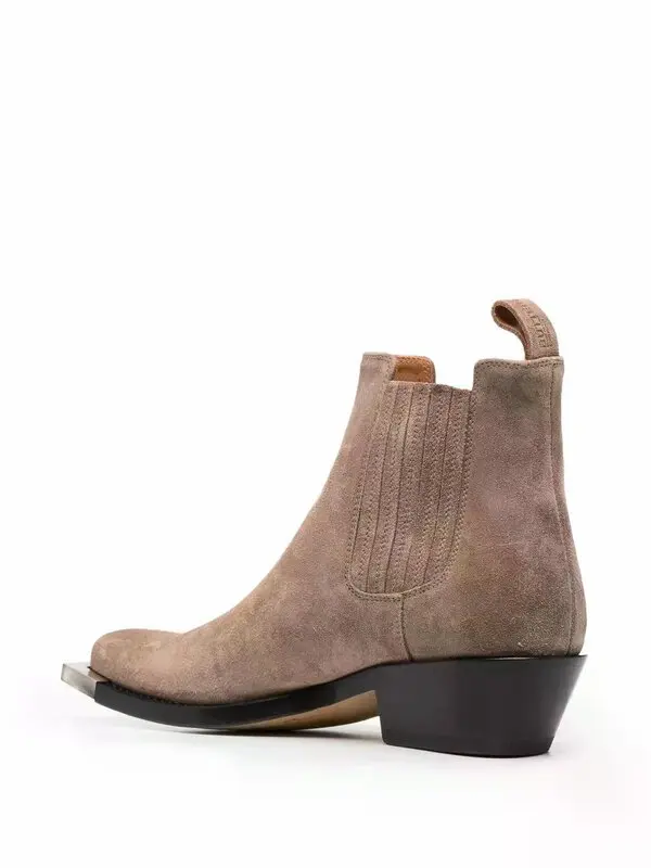 BUTTERO® Square-toe Ankle Boots - Neutrals