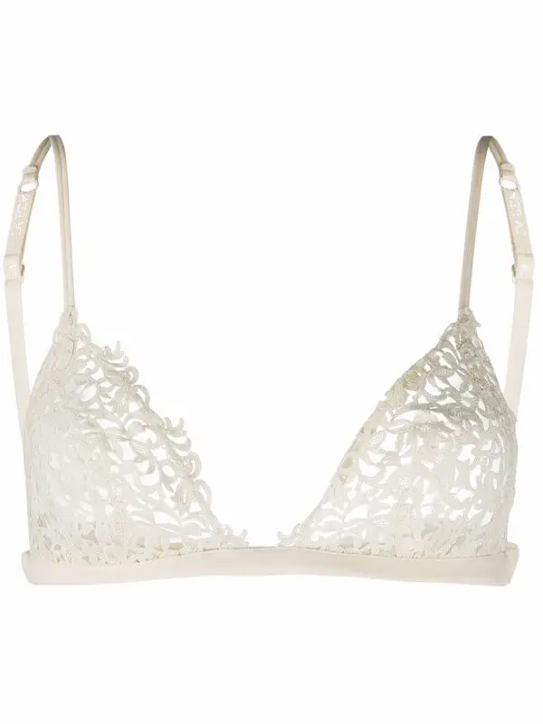 La Perla Petit Macrame Lace Bra - Neutrals