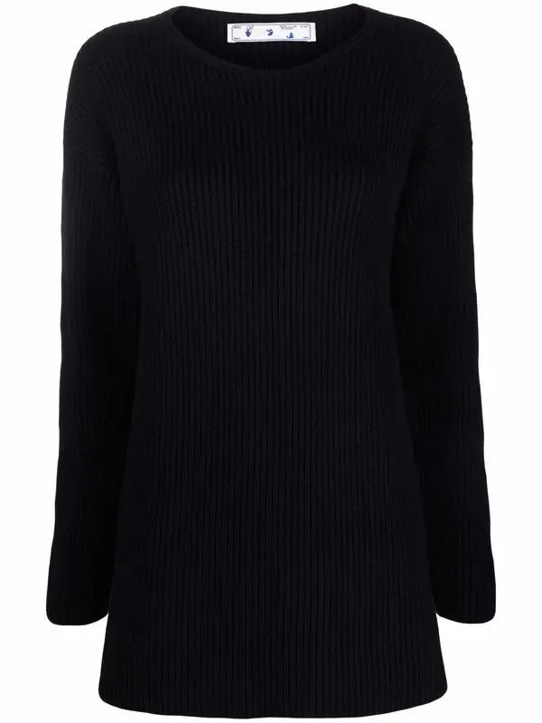 Off-White Ribbed-knit Wool Jumper