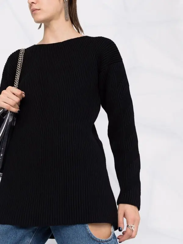 Off-White Ribbed-knit Wool Jumper