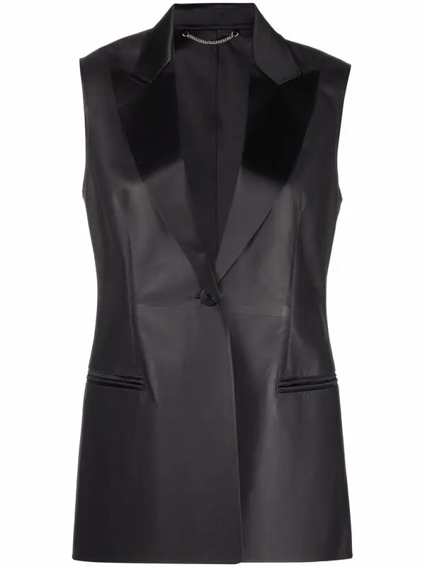 FERRAGAMO Tailored Leather Blazer