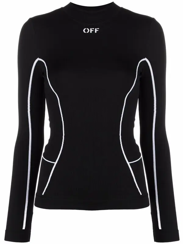 Off-White Long-sleeve Performance T-shirt - Black