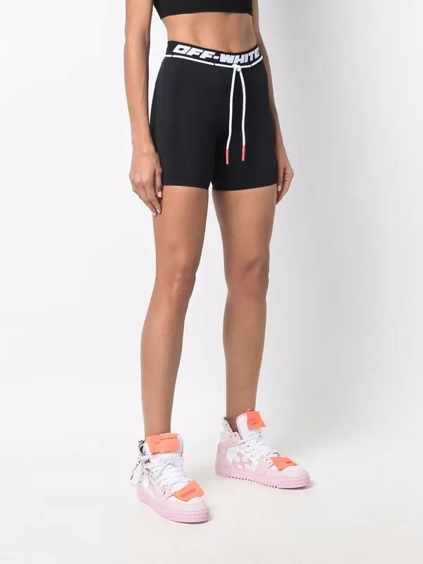 Off-White Logo Waistband Running Shorts