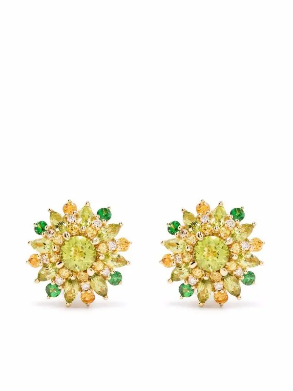 STEFERE 18kt Yellow Multi-stone Earrings - Gold