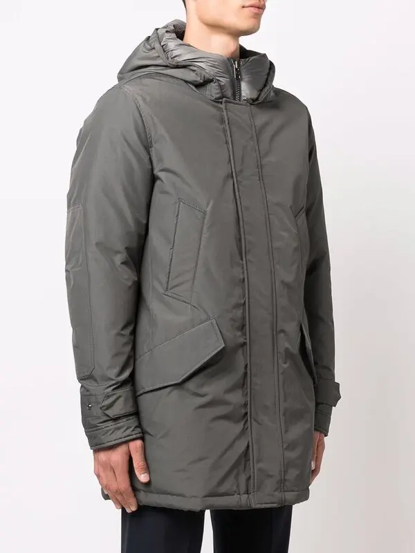 Woolrich Polar High Collar Parka - Grey