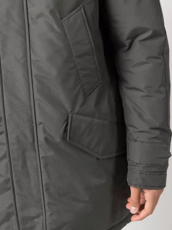 Woolrich Polar High Collar Parka - Grey