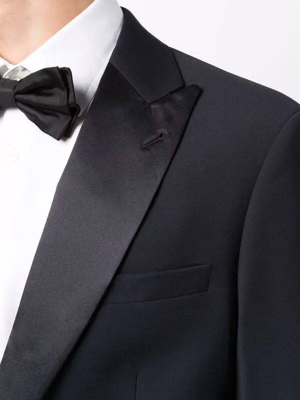Giorgio Armani Single-breasted Tailored Dinner Suit - Blue