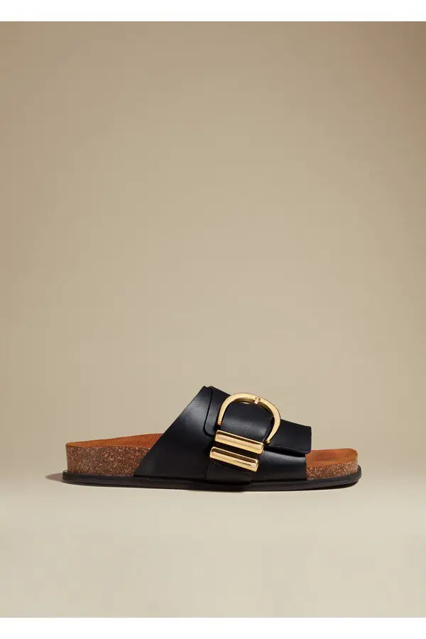 Khaite The Thompson Sandal In Leather