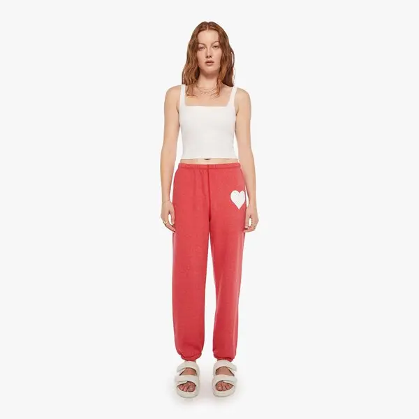 Sprwmn Heart Sweatpants - Red