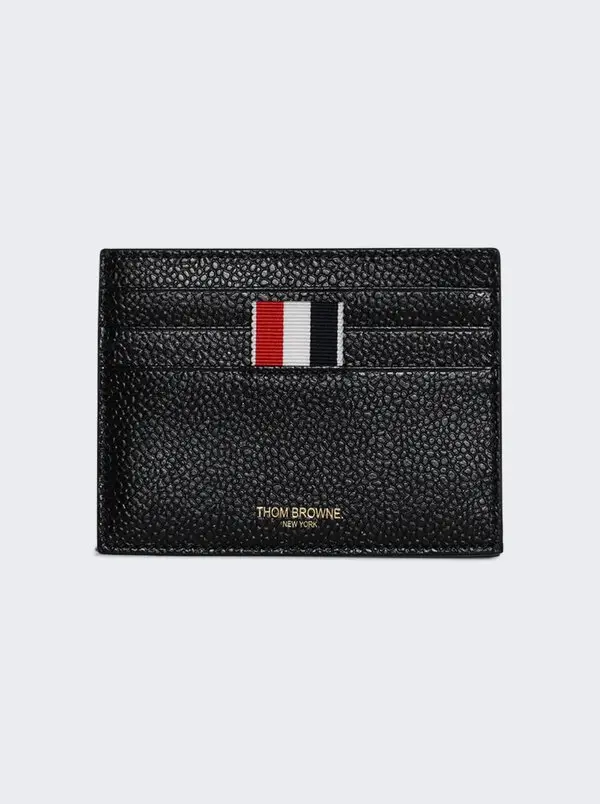 Thom Browne Pebble Grain Card Holder Pastel - Black