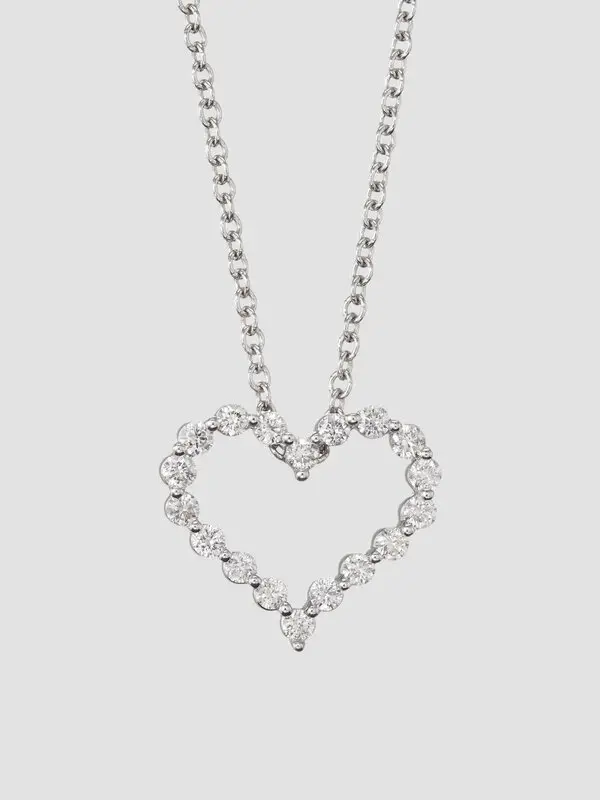 Saks Fifth Avenue Collection 14k & 0.5 Tcw Diamond Open Heart Pendant Necklace - One-color