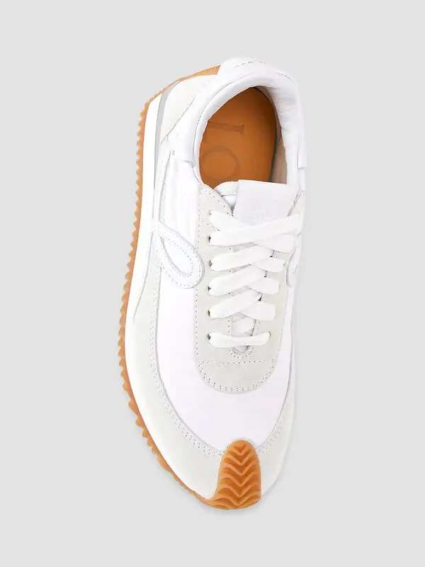 Loewe Flow Runner Monogram Logo Sneakers - White
