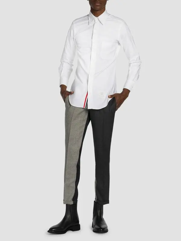 Thom Browne Classic Button-down Long-sleeve Dress Shirt - White