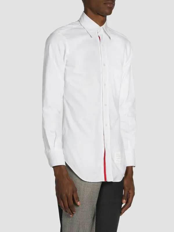 Thom Browne Classic Button-down Long-sleeve Dress Shirt - White