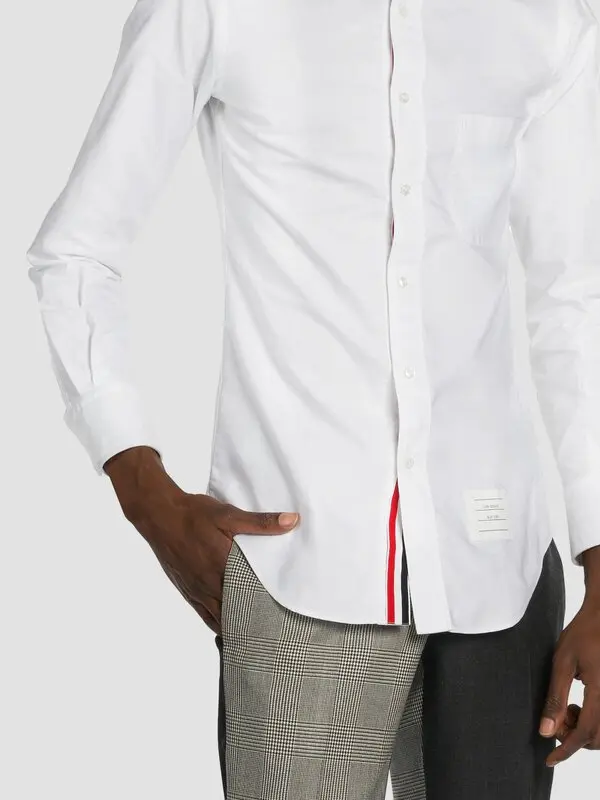 Thom Browne Classic Button-down Long-sleeve Dress Shirt - White
