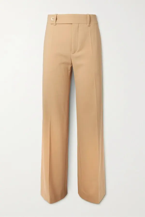Chloé Wool-blend Wide-leg Pants