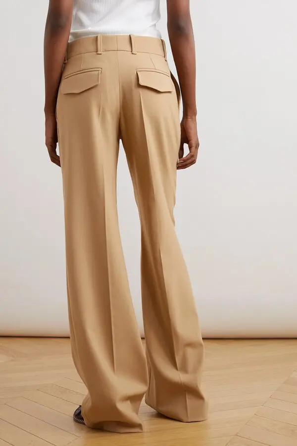 Chloé Wool-blend Wide-leg Pants