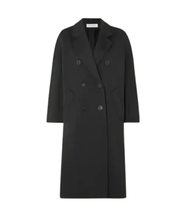 Max Mara Madame Double-breasted Coat - Black