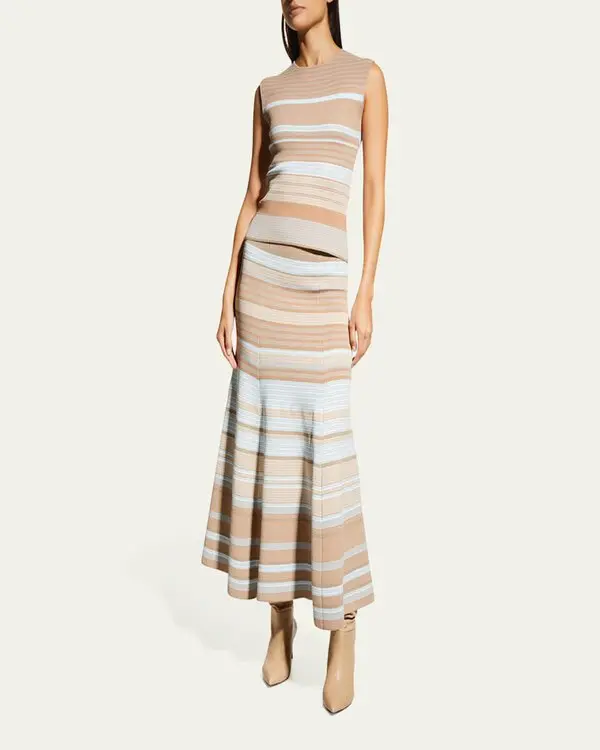 Giorgio Armani Striped Knit Top