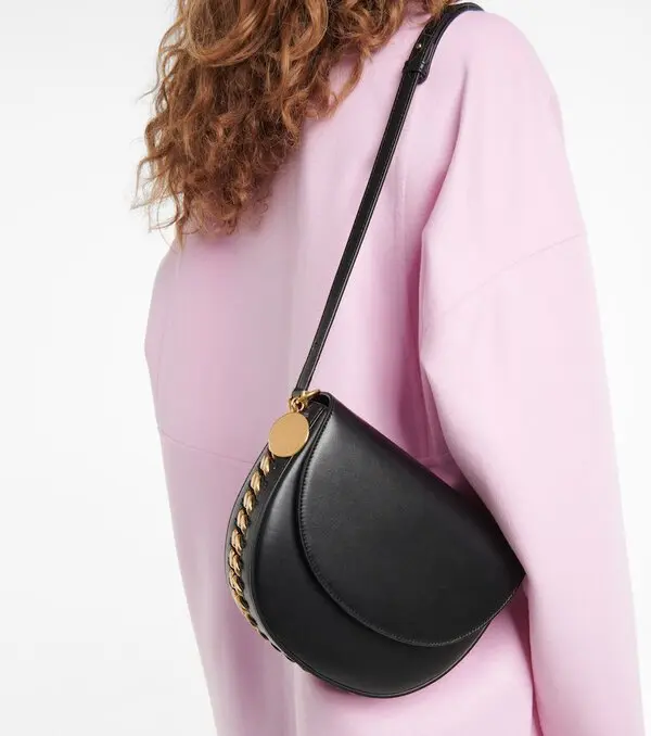 Stella McCartney Frayme Medium Flap Shoulder Bag