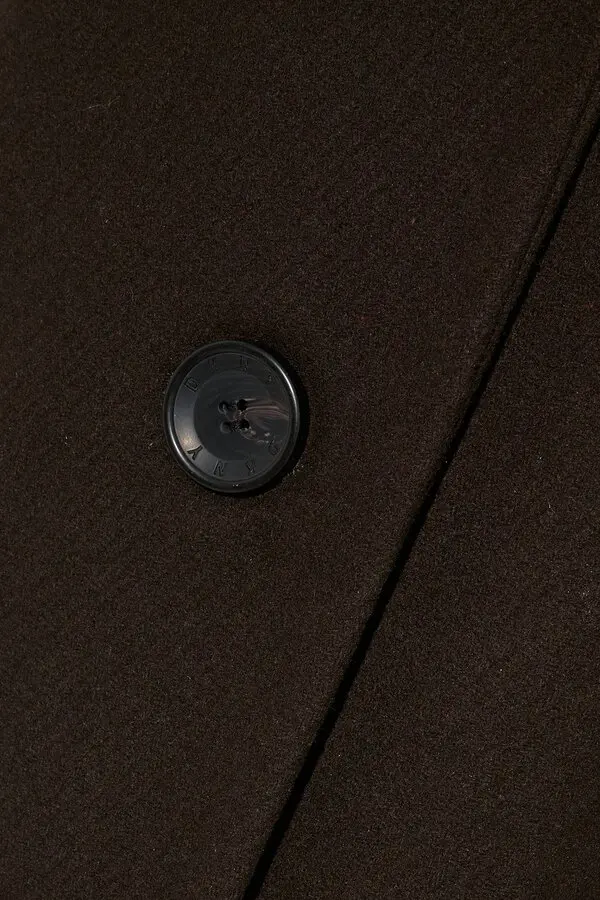 Dkny Brushed Wool-blend Felt Coat