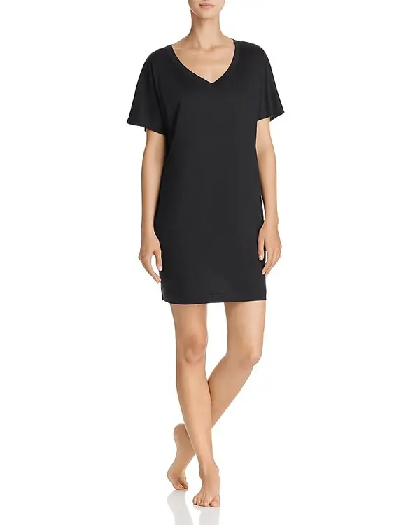 Hanro Laura Oversized Sleep Tee - Black